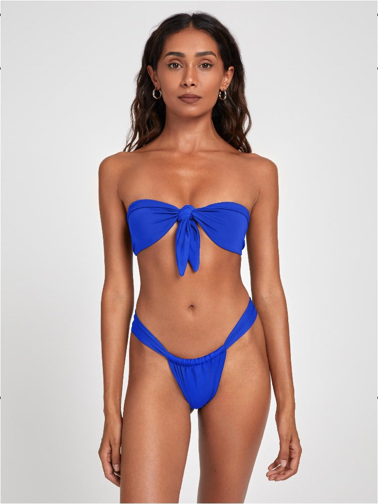 Hyper Blue Aria Bandeau Bikini | Salty Nips – Saltynips.co